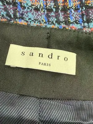 Sandro Tweed High-waisted Shorts