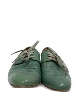 Prada Lace-up Patent Leather Oxfords