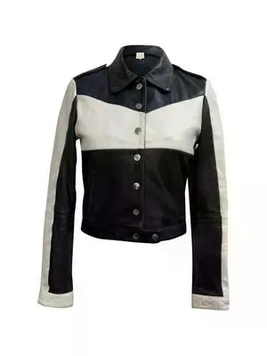 Maje Two-tone Leather Jacket