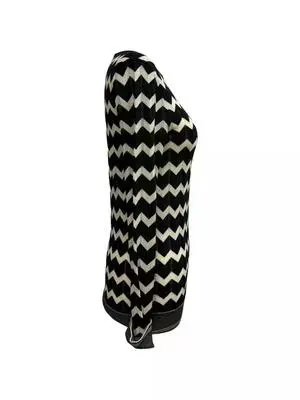 Stella McCartney Intarsia Chevron Wool Sweater