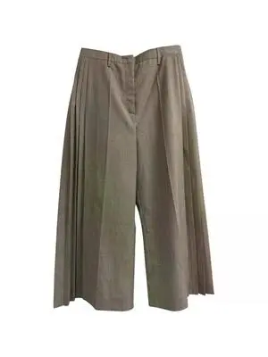 Prada Plaid Pleated Trousers
