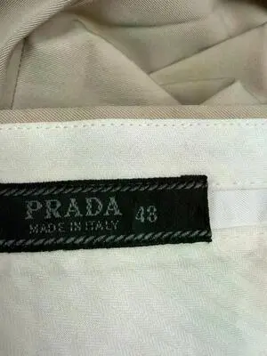 Prada Beige Straight-leg Trousers