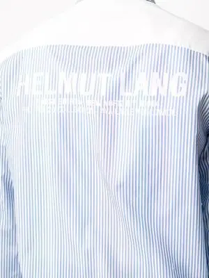 Helmut Lang Striped Cotton Long-sleeved Shirt