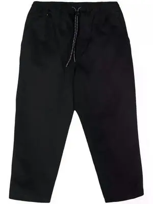 Comme Des Garçons Drawstring Cropped Trousers - Blue