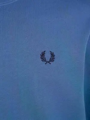 Fred Perry Laurel Wreath Embroidered Sweater - Blue