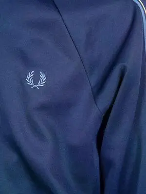 Fred Perry Zip-up Track Jacket With Laurel Wreath Embroidery