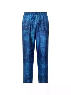 PIERRE-LOUIS MASCIA Toile De Jouy Print Drawstring Trousers