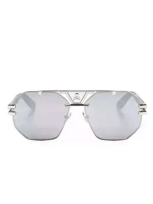 Philipp Plein Pilot-frame Sunglasses - Grey