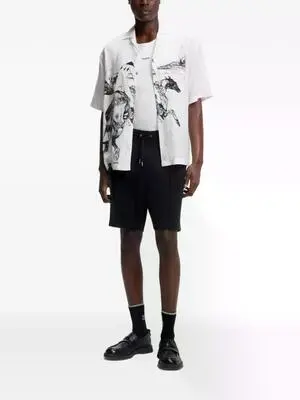 Hugo Drawstring Panelled Shorts - Black
