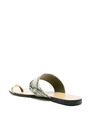 MARIA LUCA Toe-ring Sandals - Black