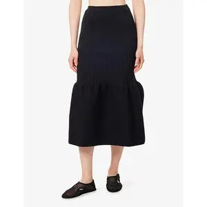 CFCL Fluted Mermaid Knitted Midi Skirt