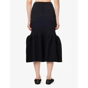 CFCL Fluted Mermaid Knitted Midi Skirt