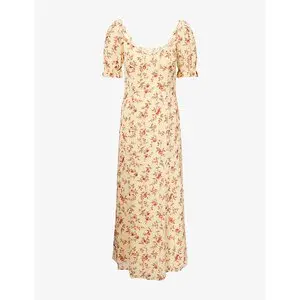 REFORMATION Gloria Floral-print Woven Midi Dress - Wistful