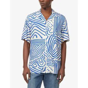 Oas Eldovado Graphic-pattern Woven Shirt