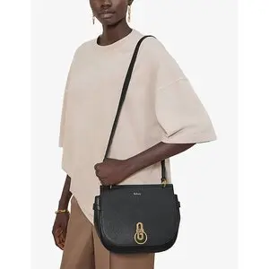 Mulberry Amberley Leather Satchel Bag - Black