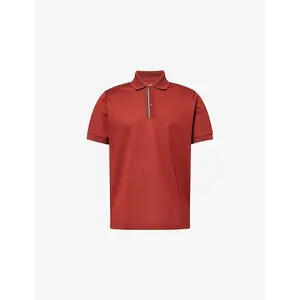 Paul Smith Signature Stripe Short-sleeve Cotton-pique Polo Shirt - Light Rust
