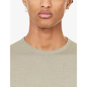 John Smedley Crewneck Merino Wool Jumper - Thistle Dew