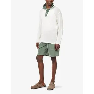 Oas Nicola Slip-pocket Cotton-blend Shorts - Green
