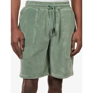 Oas Nicola Slip-pocket Cotton-blend Shorts - Green