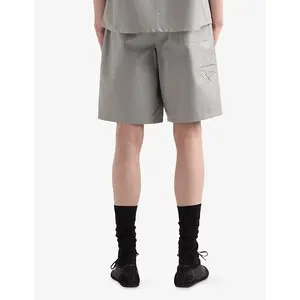 Prada Leather Bermuda Shorts