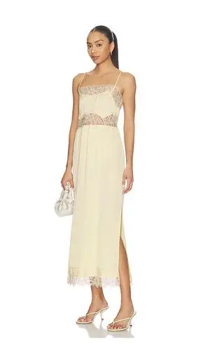 Faithfull The Brand Morris Midi Dress - Yellow