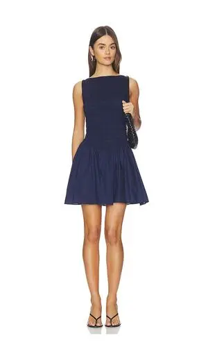Faithfull The Brand Martina Mini Dress - Navy