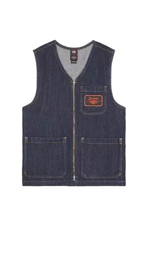 Dickies X Harley Davidson Denim Vest - Blue