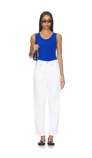 AGOLDE Poppy Ribbed Cotton Tank Top