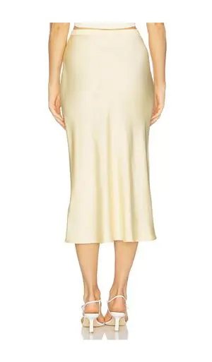 ANINE BING Bar Silk Skirt In . Also