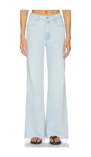 MOTHER The Hustler Roller Skimp Fray Jeans - Blue