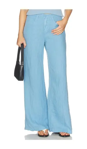 L'Agence Amara Wide Leg Linen Trousers