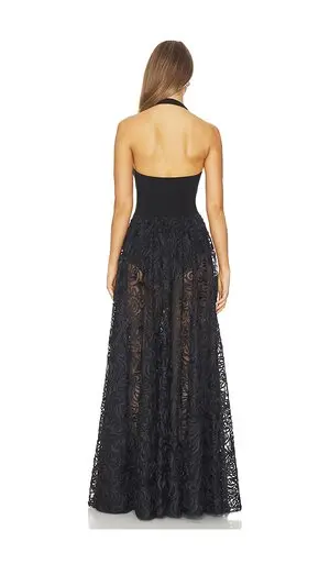 Norma Kamali Cayla Flared Gown