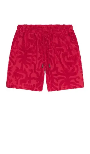 Oas Porto Terrycloth Shorts - Red