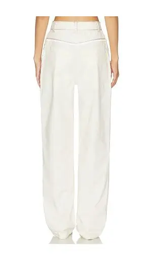 Lapointe Embroidered Straight Leg Pant