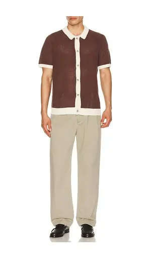 Onia Linen Button Up Shirt In . Also - Brown