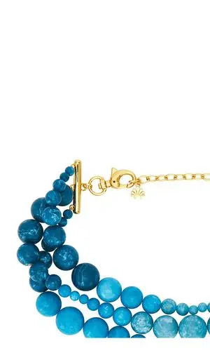 Lele Sadoughi Riviera Diana Triple Row Necklace