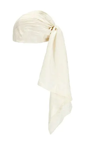 Lele Sadoughi Sophia Eyelet Scarf Cap