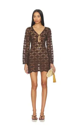 Waimari Positana Tunic Dress - Chocolate