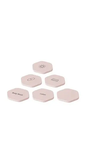 CADENCE Cadence Set Of Six Tiles Pink