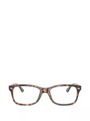 Ray-ban Tortoiseshell Rectangle-frame Glasses - Brown