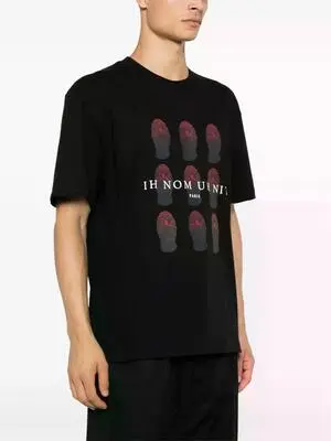 IH NOM UH NIT Red Masks-print T-shirt