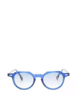KYME Lars Geometric Frame Sunglasses - Blue