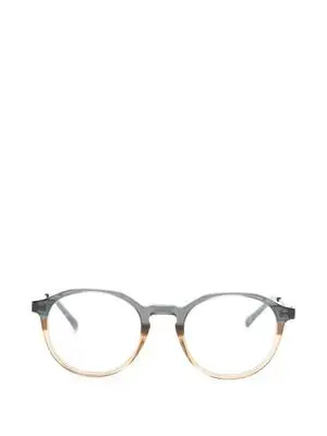 CHARLES STONE Two-tone Geometric-frame Glasses - Grey