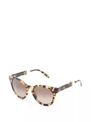 Marc Jacobs Tortoiseshell-pattern Round-frame Sunglasses