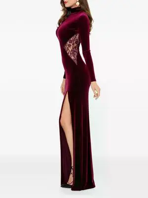 ROSERRY Sydney Velvet Maxi Dress - Red