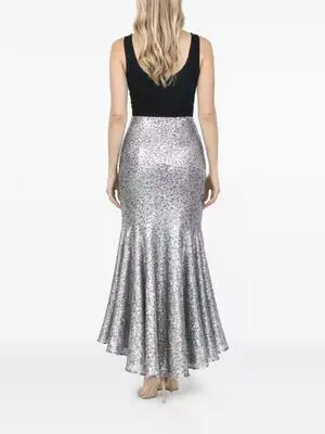 ROSERRY Tango Sequin-embellished Ruffled High-low Hem Skirt