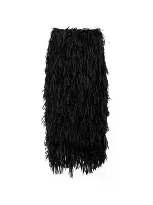 Co Fringed-embellished Midi Skirt