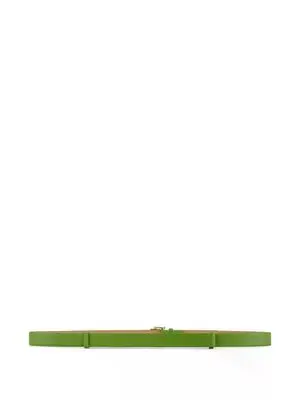 Elisabetta Franchi Leather Belt With Buckle - Green
