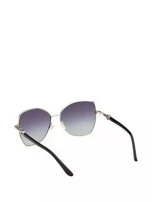 Guess Butterfly-frame Sunglasses With Gold-tone Logo