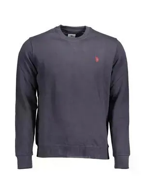 U.s. Polo Assn. Logo-embroidered Cotton Sweater - Blue